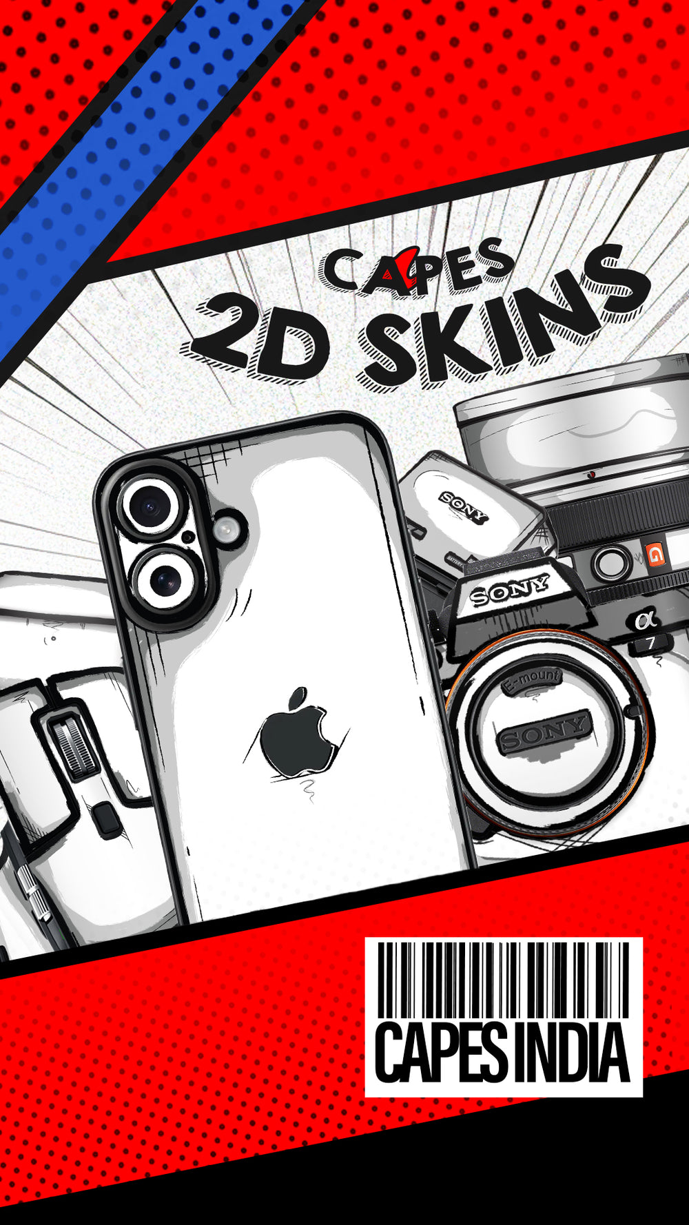 Capes ↦ Phone, Laptop, Camera, Lens, Headphone Skins & Wraps